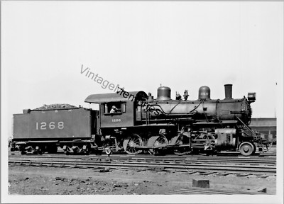 Vtg Louisville & Nashville Railroad 1268 Steam Locomotive 5"X7 Real ...