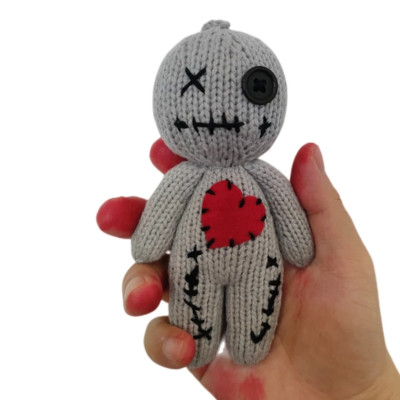 Voodoo Doll Majic Creepy String Plush Pin Needle Holder Horror ...