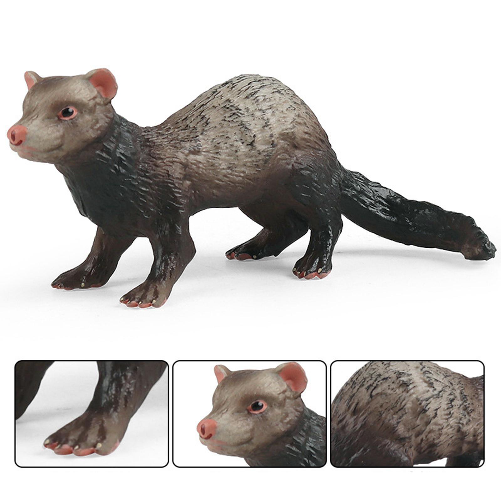 Simulation Ferret Figurines Toy Science Educational Toy Party Favors ...