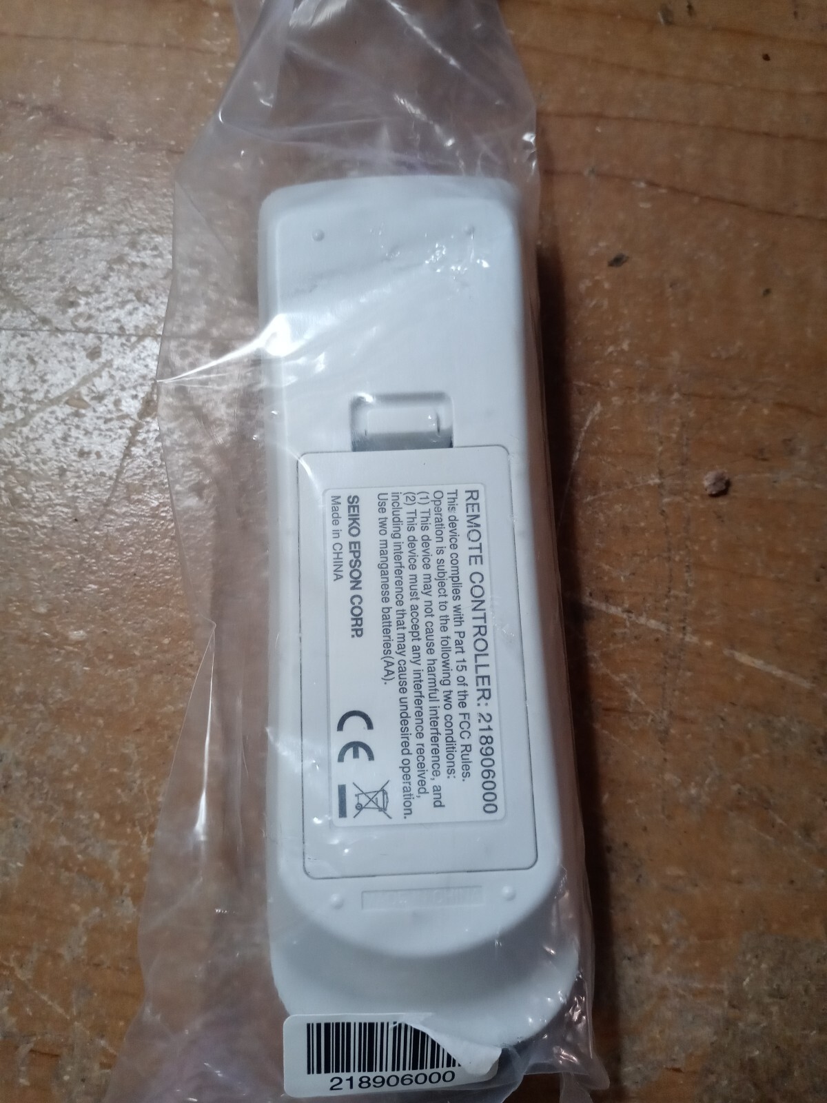 Genuine SEIKO Epson Remote Control 218906000 for PowerLite L615u ...