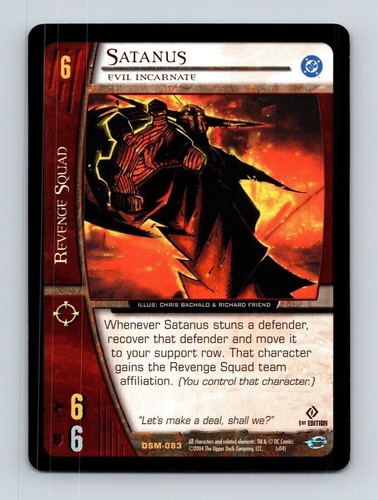 1993 Satanus DSM-083 VS System Man Of Steel Trading Card TC CC | eBay