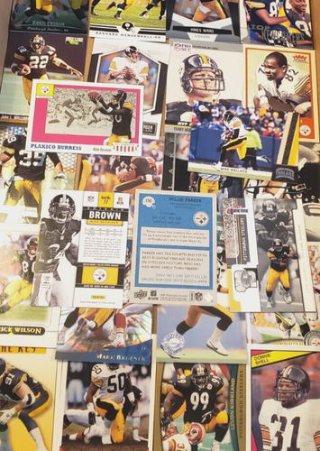 Lot of 25 Pittsburgh Steelers Football Trading Cards - assorted players ...