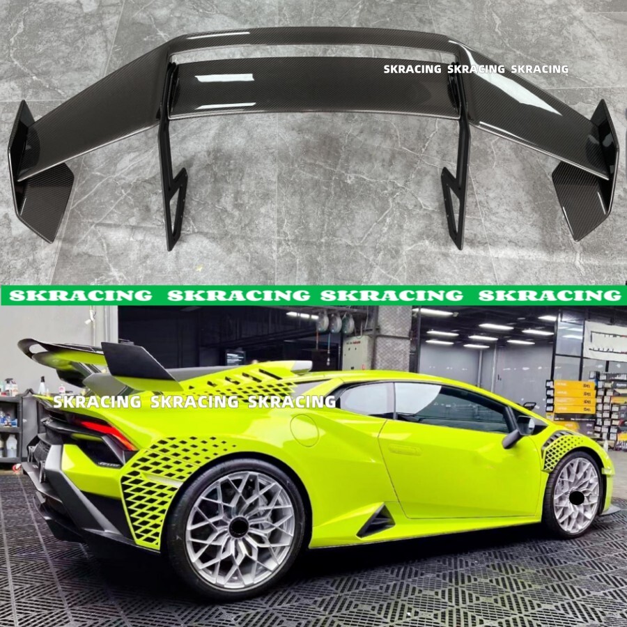 For Lamborghini Huracan STO Dry Carbon Fiber Rear Trunk Spoiler Wing ...