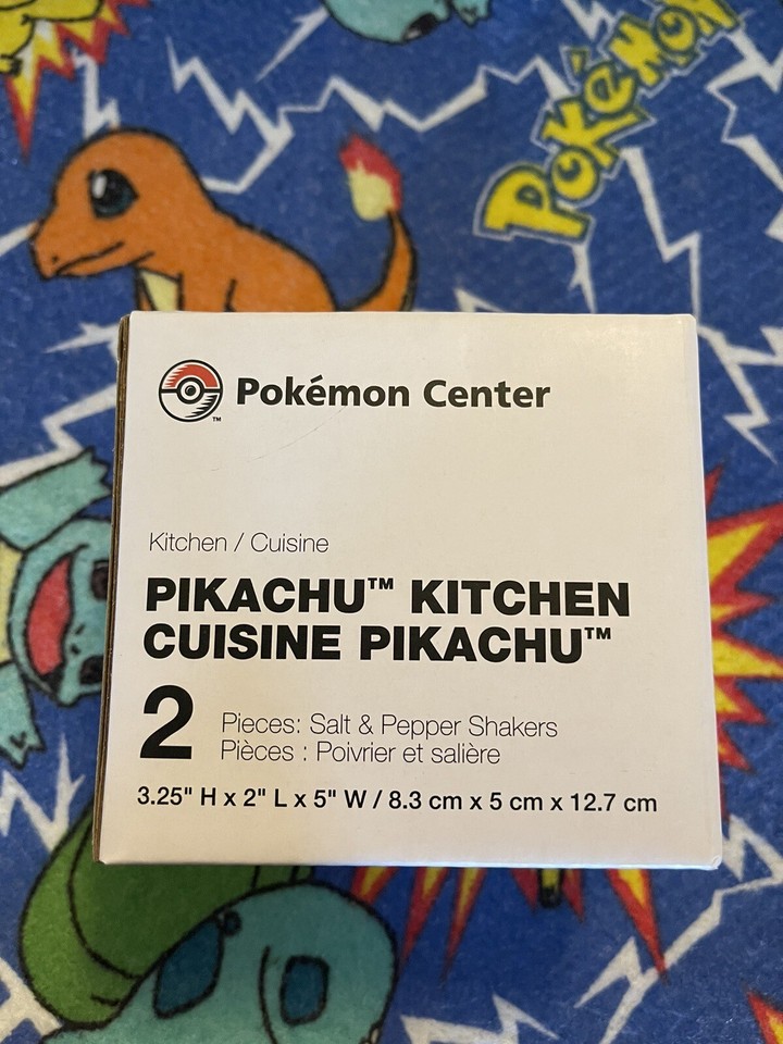 Pokemon Center Pikachu Kitchen Cuisine Salt & Pepper Shaker 2020 ...