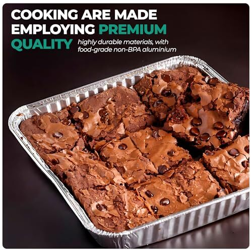Aluminum Pans With Lids 8x8 [50 Sets] Disposable Foil Pans Trays - 8 ...