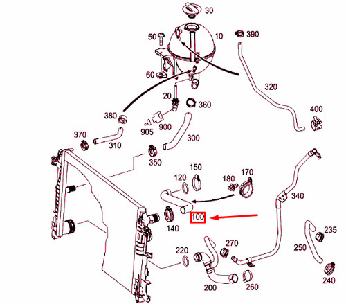 NEW MERCEDES-BENZ SPRINTER 906 RADIATOR TOP HOSE A906501298264 OEM NO🇺🇸 ...