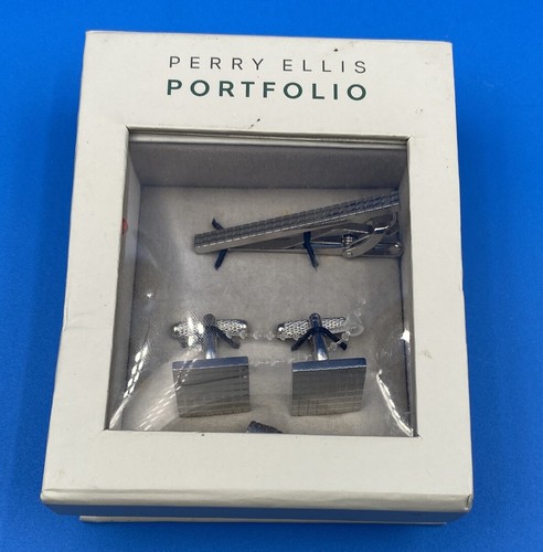 Perry Ellis Portfolio Cufflinks New Open Box | eBay
