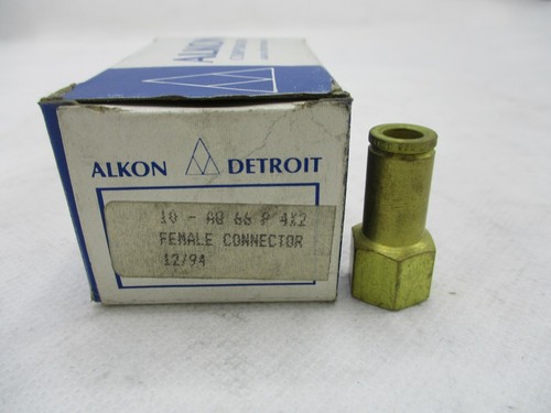 NEW BOX OF 10 ALKON AG-66-P-4X2 BRASS CONNECTOR FEMALE 1/4"X1/8" | eBay