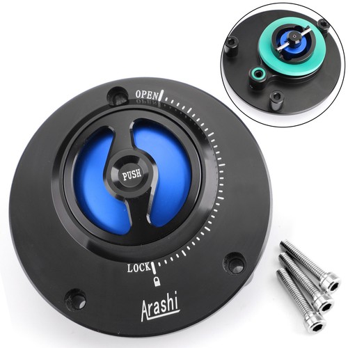 NEW Blue Fuel Gas Tank Cap Fit for Yamaha YZF R1 R1M 04-17 YZF R6 03-16 ...