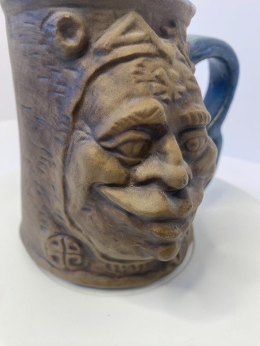 Jim Rumph Vtg Cross Eye Tankard Mug Ugly Face Art Pottery Gremlin Troll ...