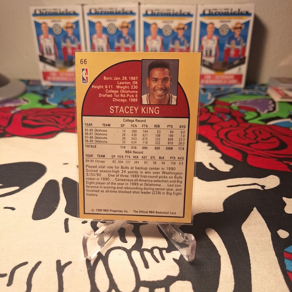 1990-91 Hoops #66 Stacey King RC Chicago Bulls | eBay
