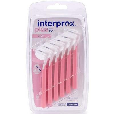 Interprox Plus Interproximal Brush Nano - Pink 0.38mm - Pack Of 6 x 12 ...