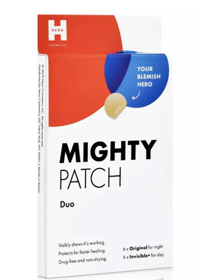 Hero Cosmetics Mighty Patch Duo 12 Count 6 Day Six Night Pimple Blemish ...