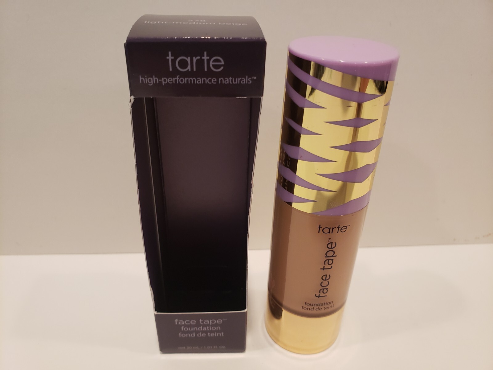 Tarte ~ Face Tape Liquid Foundation ~ 27B Light-Medium Beige~ 1 oz ...