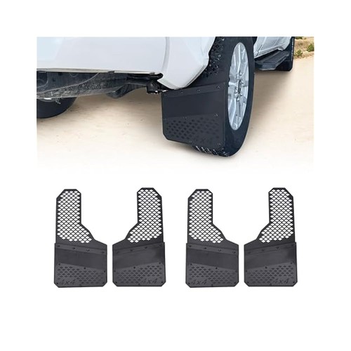 Mud Flaps Splash Guards - Heavy Duty, Black, 4pcs, Universal for Truck ...