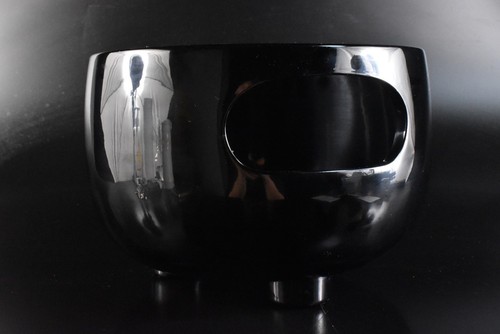 D4245: Japanese Pottery Shapely TEAKETTLE Teapot Chagama FURO/wind ...