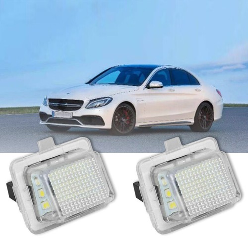 2Pcs Car License Plate Light for W204/W212/W216/W221/W207 18 Led White ...