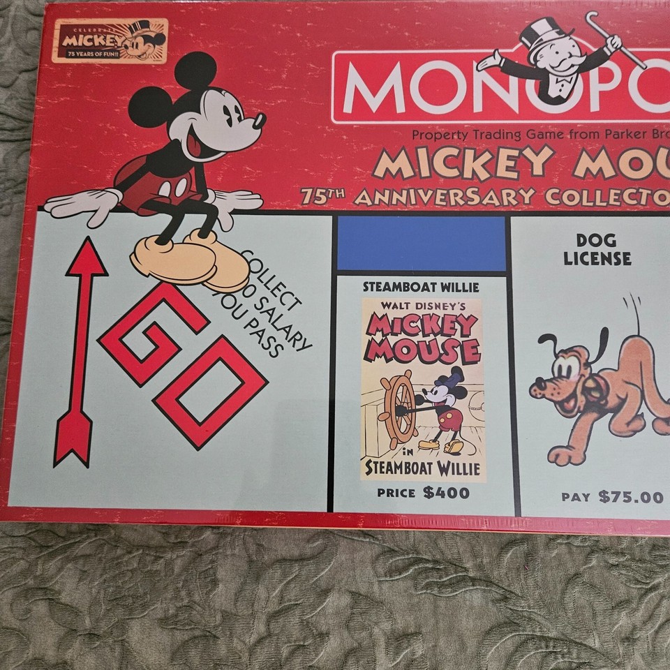 Monopoly Mickey Mouse 75th Anniversary Collector Edition New Sealed | eBay