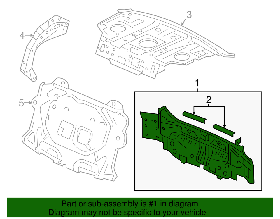 Genuine Honda Rear Body Panel 66100-T2A-A00ZZ | 66100T2AA00ZZ | OE | 1 ...