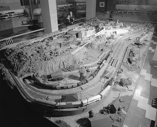 Joshua Lionel Cowen Demonstrating Model Train - Lionel Cowen, - 1953 ...