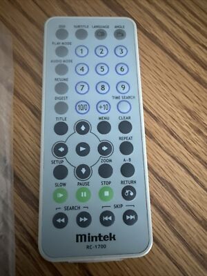 RC-1700 Portable DVD Remote Control INSIGNIA, ESA, DURABRAND, MINTEK ...