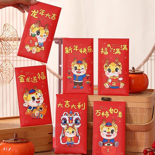 Spring Festival Red Envelope The Year Of Dragon Chinese New Year Lucky ...