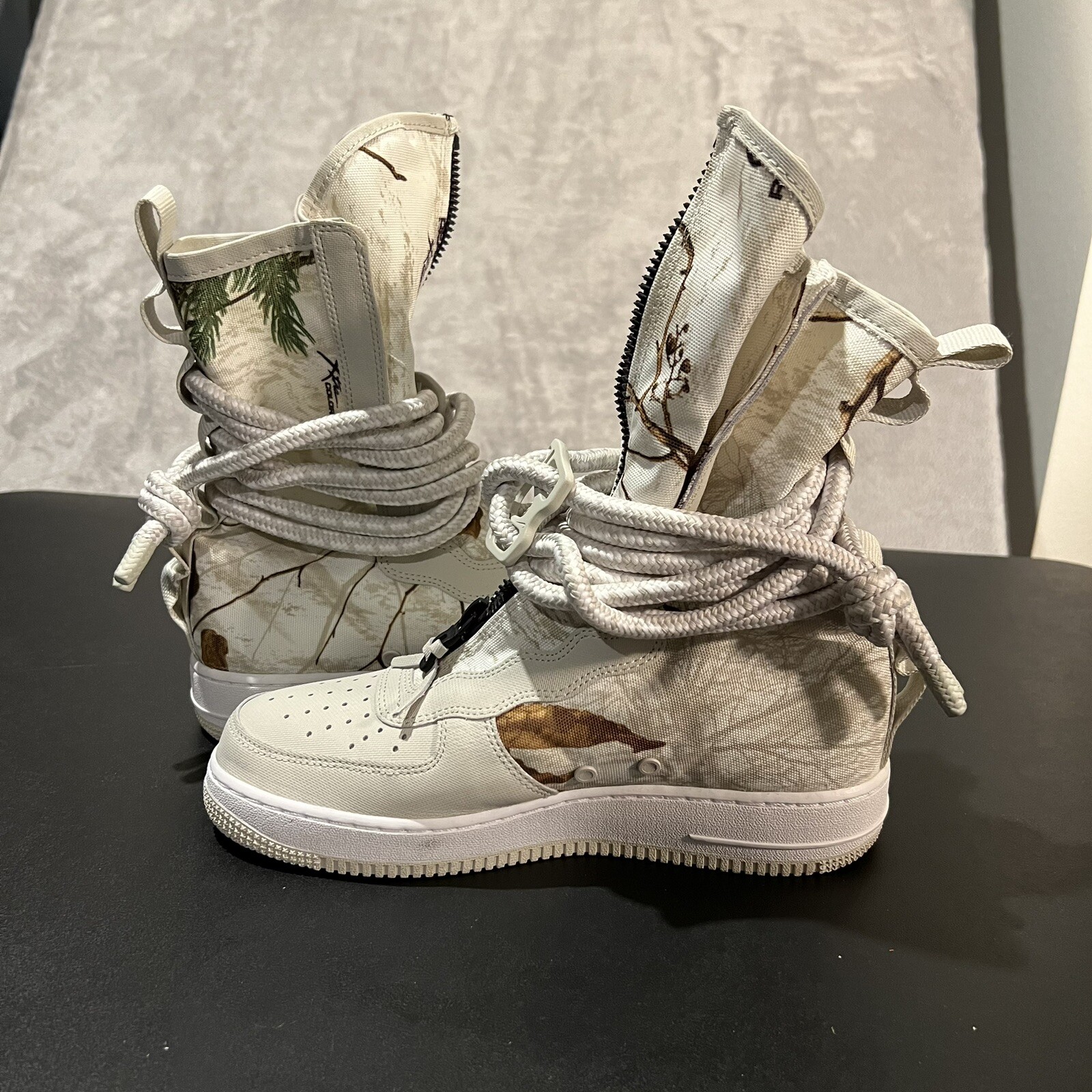 Size 9 - Nike Realtree x SF Air Force1 Hi White Camo for sale online | eBay