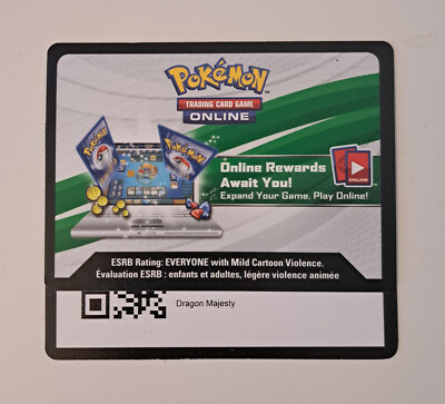 20x Pokemon TCG LIVE Booster Code Cards Dragon Majesty Sent via Message ...