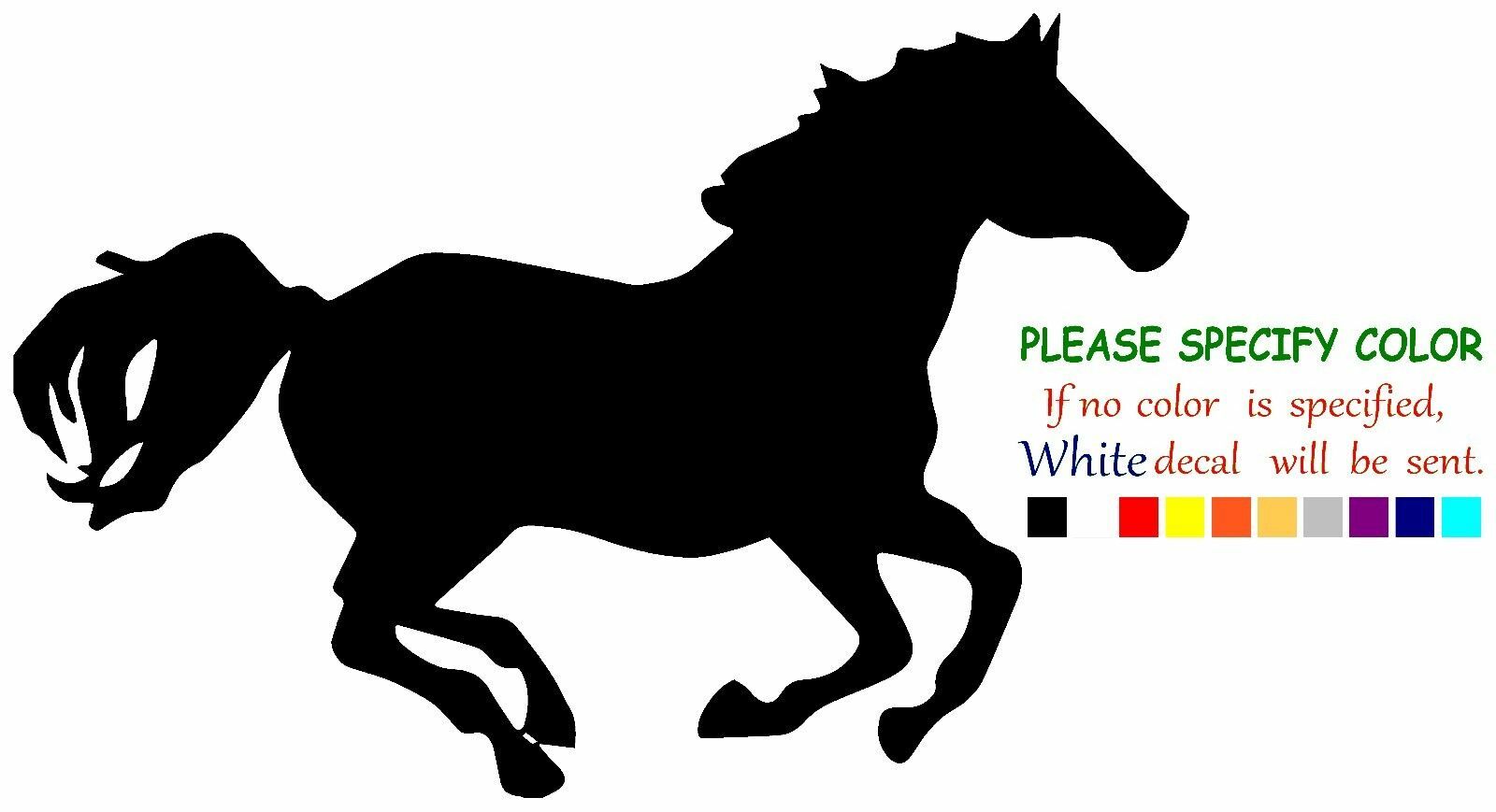 Galloping Horse Vinyl Decal Sticker Car Window Bumper Wall Laptop 12 ...