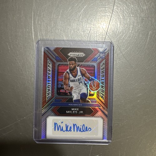 2023-24 Prizm NBA MIKE MILES JR. Sensational Signatures Rookie Auto Red ...