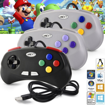 Retro Super SNES USB Gamepad Controller Joystick for PC Windows Mac ...