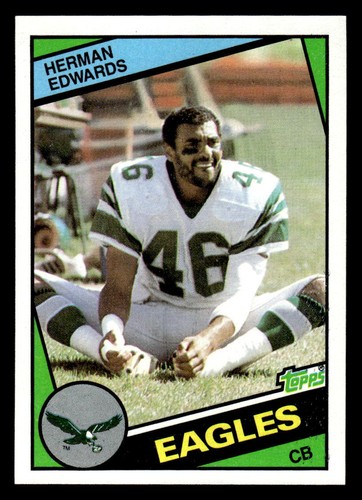Herman Edwards Philadelphia Eagles 1984 Topps #327 | eBay