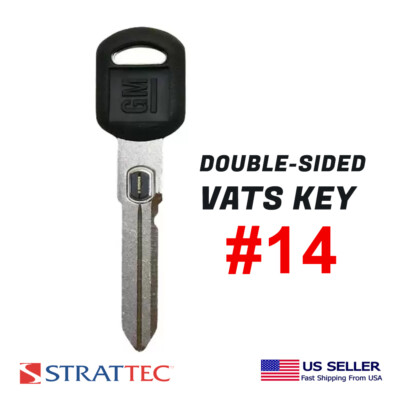 GM Double Sided Vats Key Strattec 596784 #14 | eBay