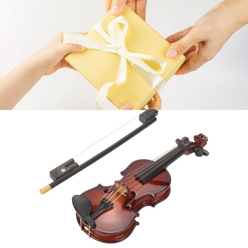Miniature Violin Exquisite Mini Violin Model 8cm Musical Instrument For ...