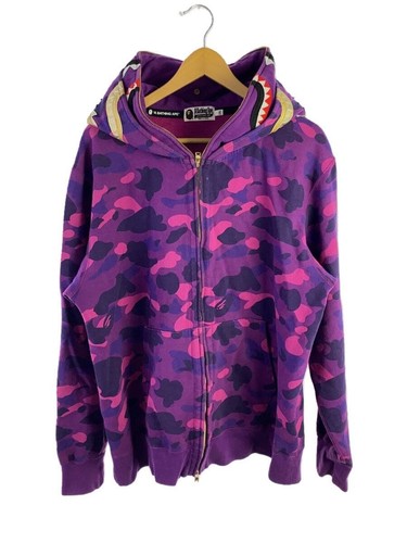 Un Hoodie À Glissière Complète A BATHING APE Violet XXL D'occasion | eBay
