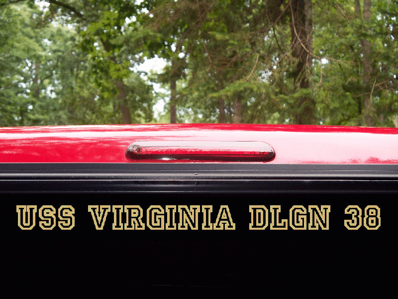 USS VIRGINIA CGN 38 DLGN 38 Decal U S NAVY USN S01 | eBay