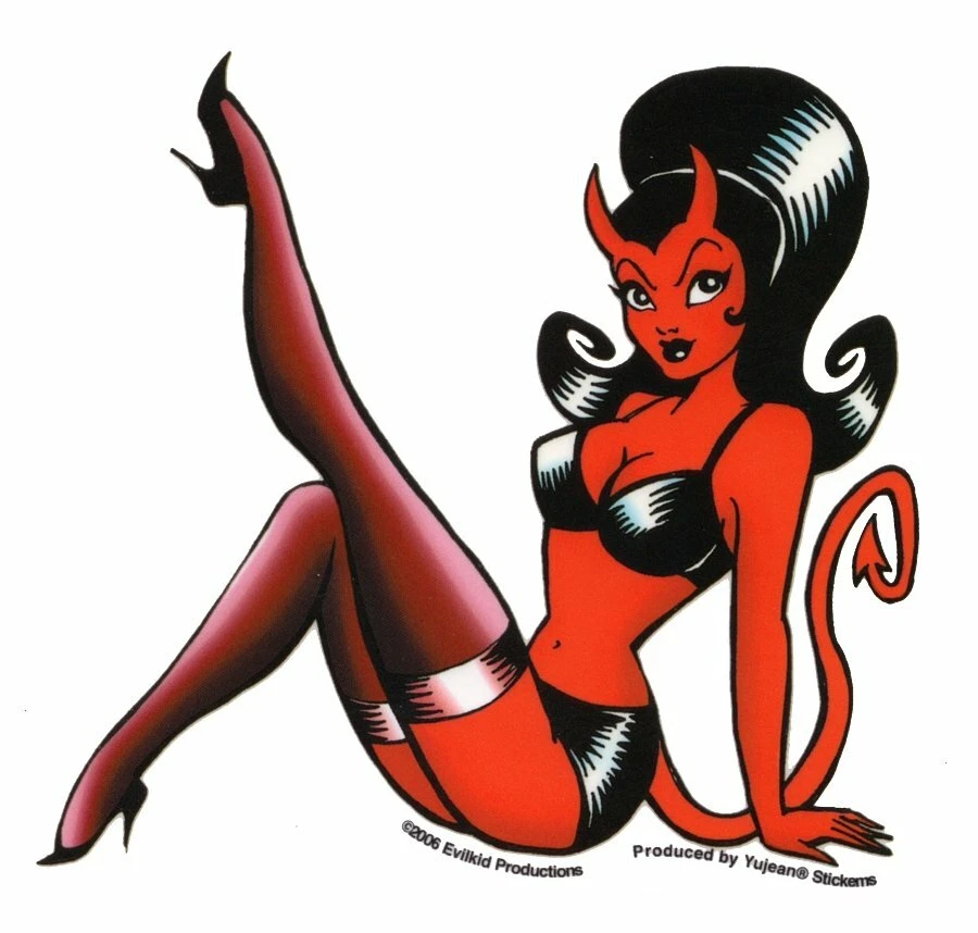 Sexy Devil Pin Up Tattoo