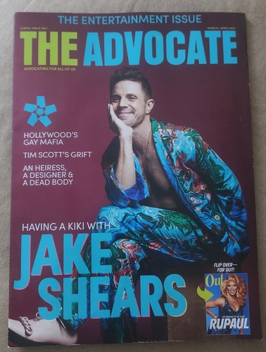 The Advocate & Out Magazine Combo March/April 2024 - Jake Shears ...