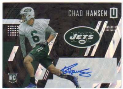 2017 Unparalleled Rookie Autograph RC AUTO /199 #223 Chad Hansen NY ...