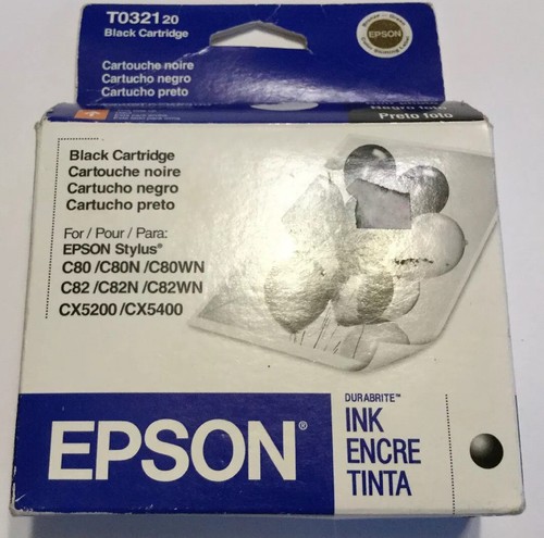 Epson Ink Cartridge T0321 Original Black For Stylus C80, C82, CX5200 ...