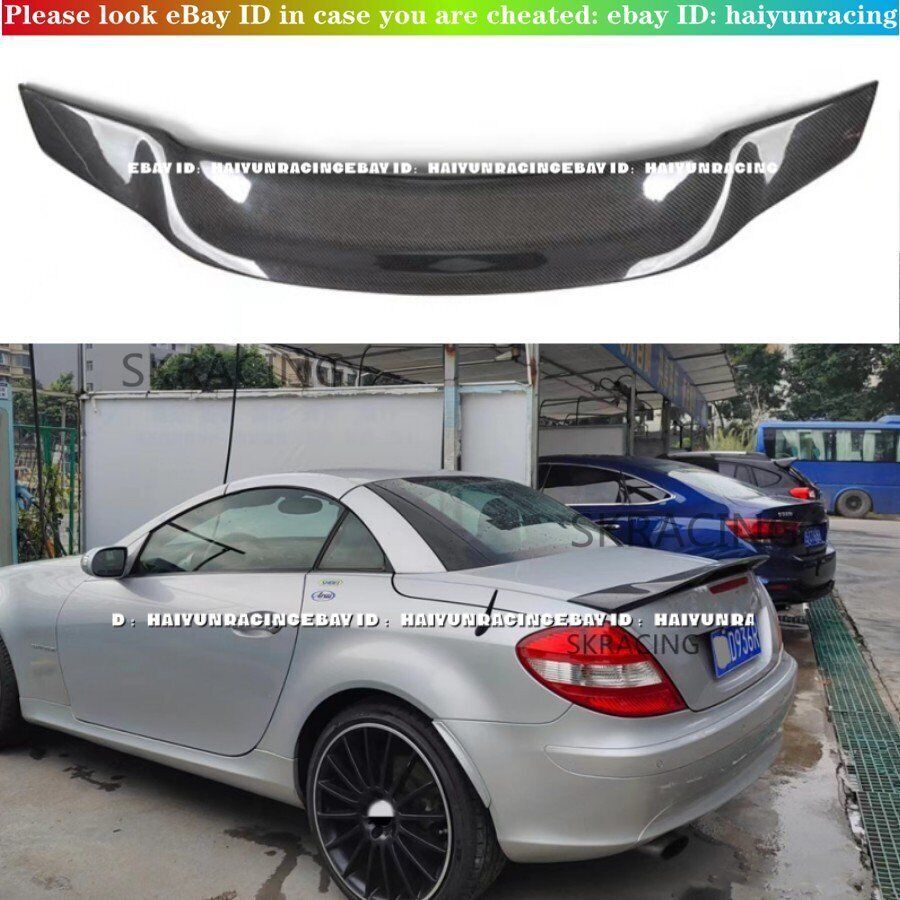 Carbon Fiber Duckbill Trunk Lip Spoiler Wing For 05-10 Benz SLK-Class ...