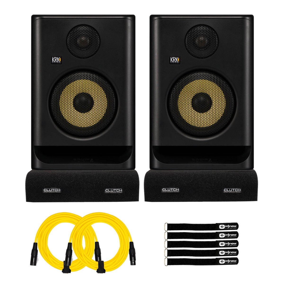 Krk Speakers KRK Rokit RP5 G5 (Pair), Stands & Cables | Bundle | 5"