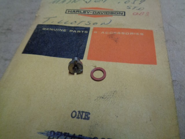 NOS Harley Davidson Tillotson Main Jet .057 FL FLH 67-70 XLH XLCH 66-71 ...
