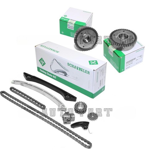 PAIR VVT Gear Timing Chain Kit For Land Rover Evoque Freelander 2.0L ...