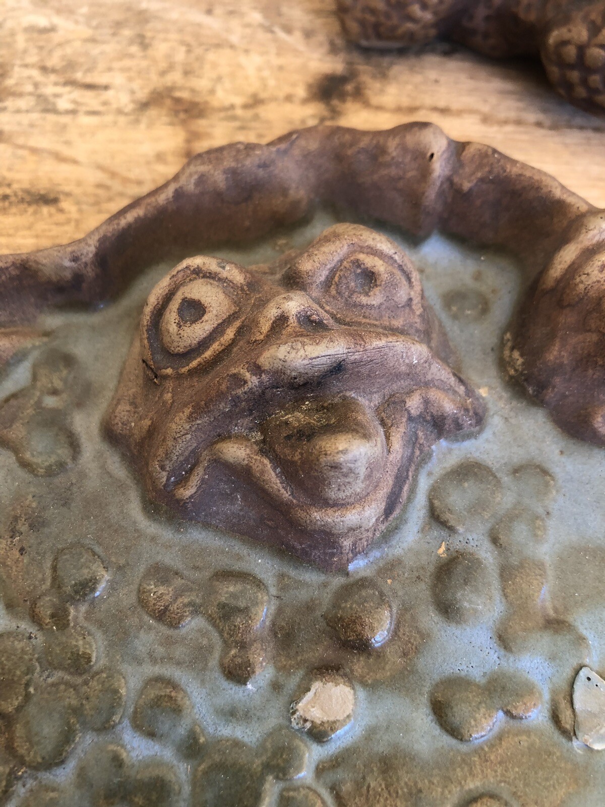 JIM RUMPH 1971 Signed MIDCENTURY SMOKING DRAGON ASHTRAY Handmade ...