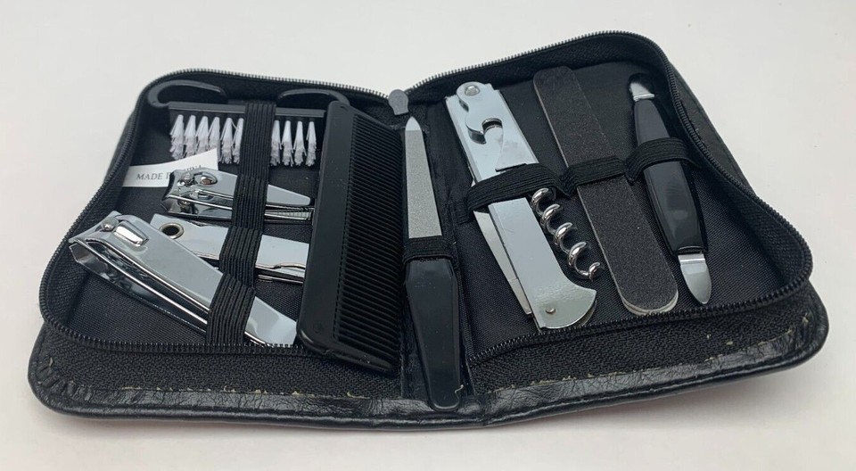 Essentials For Men 9 Piece Grooming Set with Storage Case | eBay