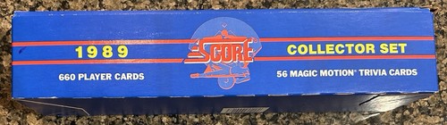 1989 SCORE BASEBALL COMPLETE 660 CARD FACTORY SET! PLUS 56 MAGIC MOTION ...