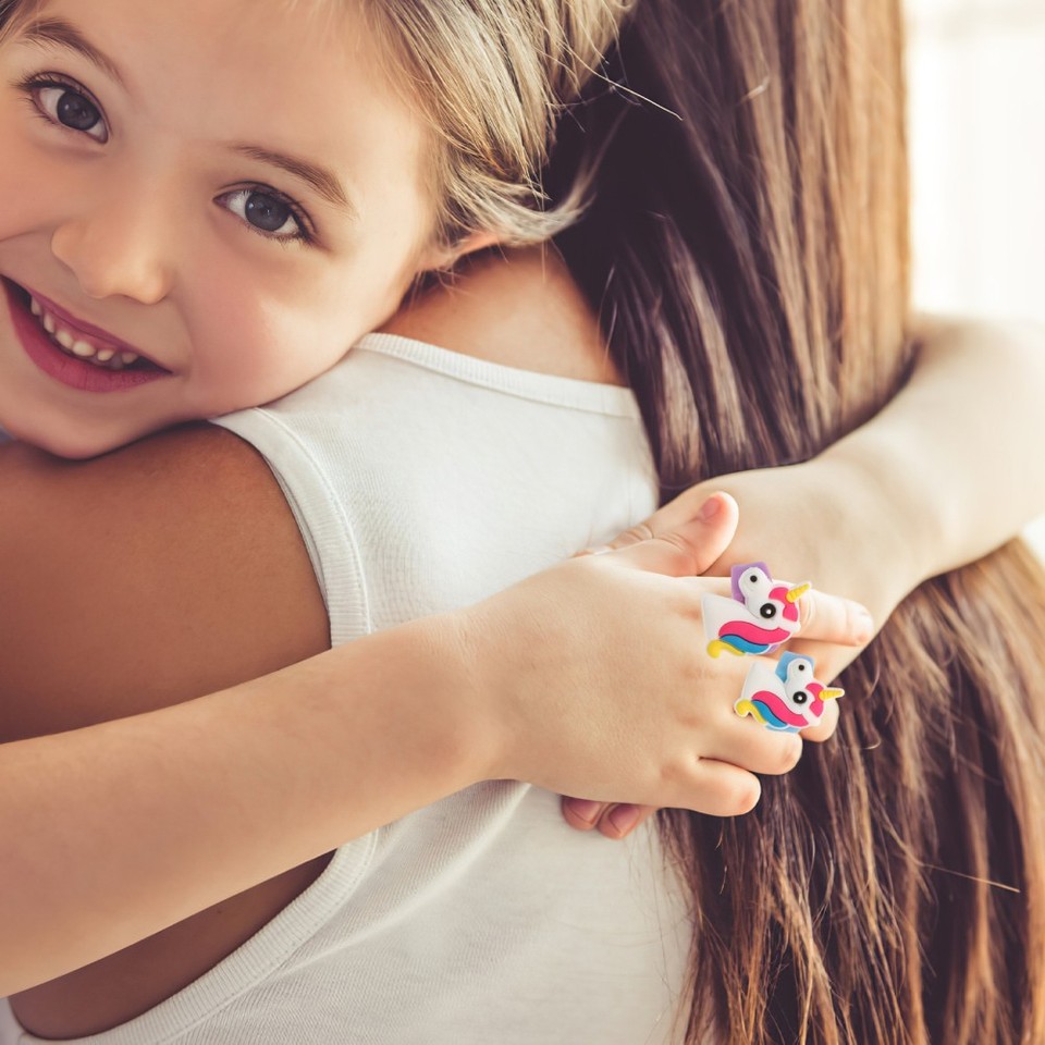 20 pcs ragazze unicorno anelli anelli di dito gioielli unicorno anelli ...