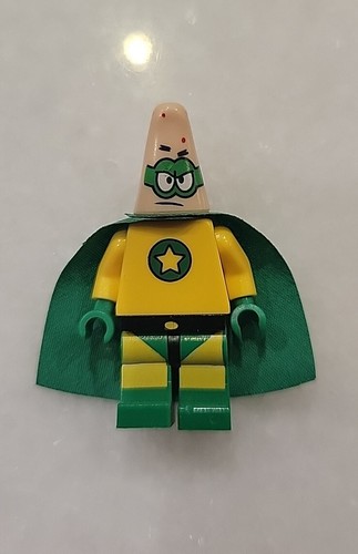 LEGO PATRICK STAR MINIFIGURE SPONGEBOB SQUAREPANTS FIG IN GREEN CAPE ...