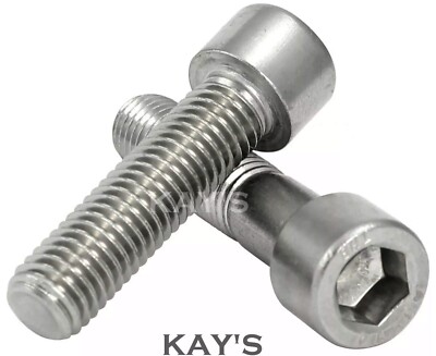 M4 M5 M6 M8 CAP SCREWS SOCKET ALLEN KEY BOLTS A4 MARINE GRADE STAINLESS ...